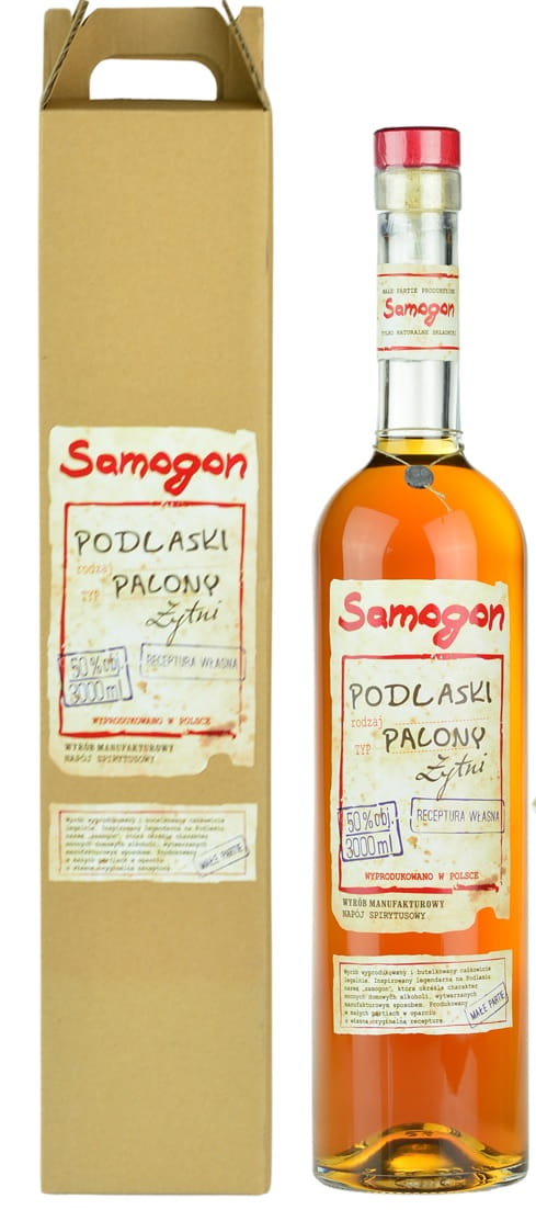 Wódki SAMOGON PODLASKI PALONY ŻYTNI 3L / 50% | Dobra cena w ALEEKS ...