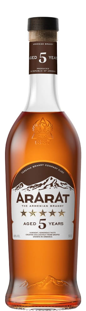 Brandy Ararat 5 yo 0,5L / 40% - sklep ALEEKS ALKOHOLE